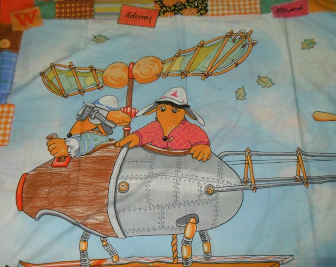 Magic Roundabout Vintage Wallpaper Rare by the Yard Wall Art Feature ...