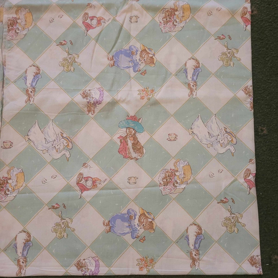Rare Beatrix Potter Fabric, Large and Small Panels - Etsy