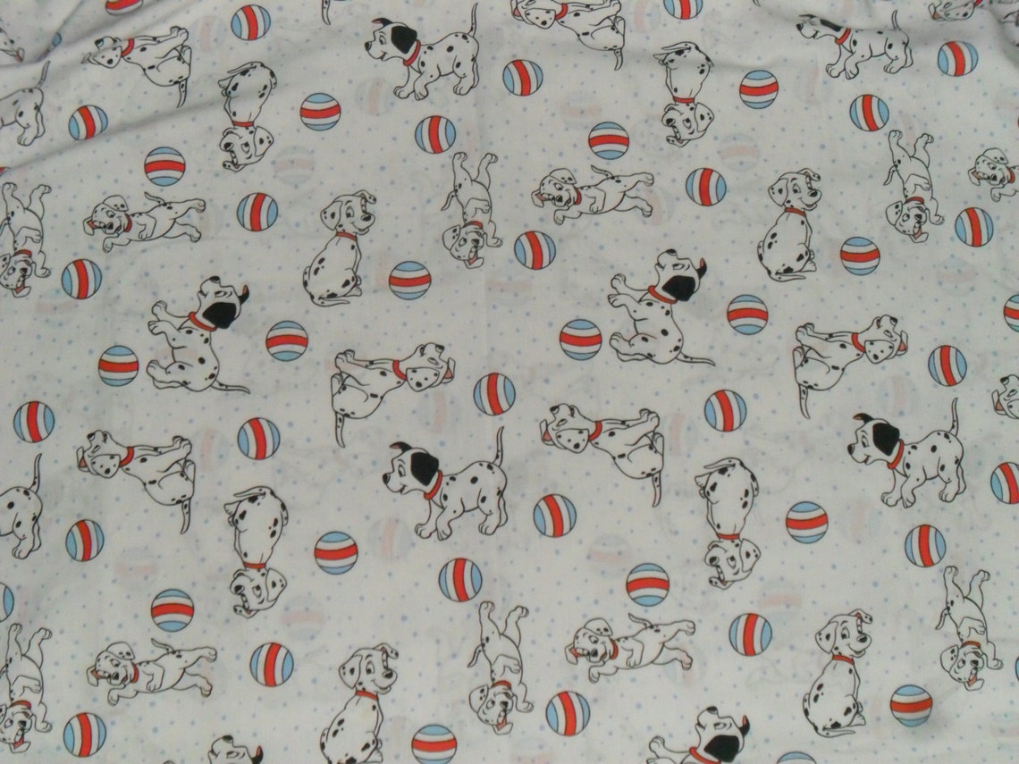 Original 101 Dalmatian Cotton Fabric - Etsy