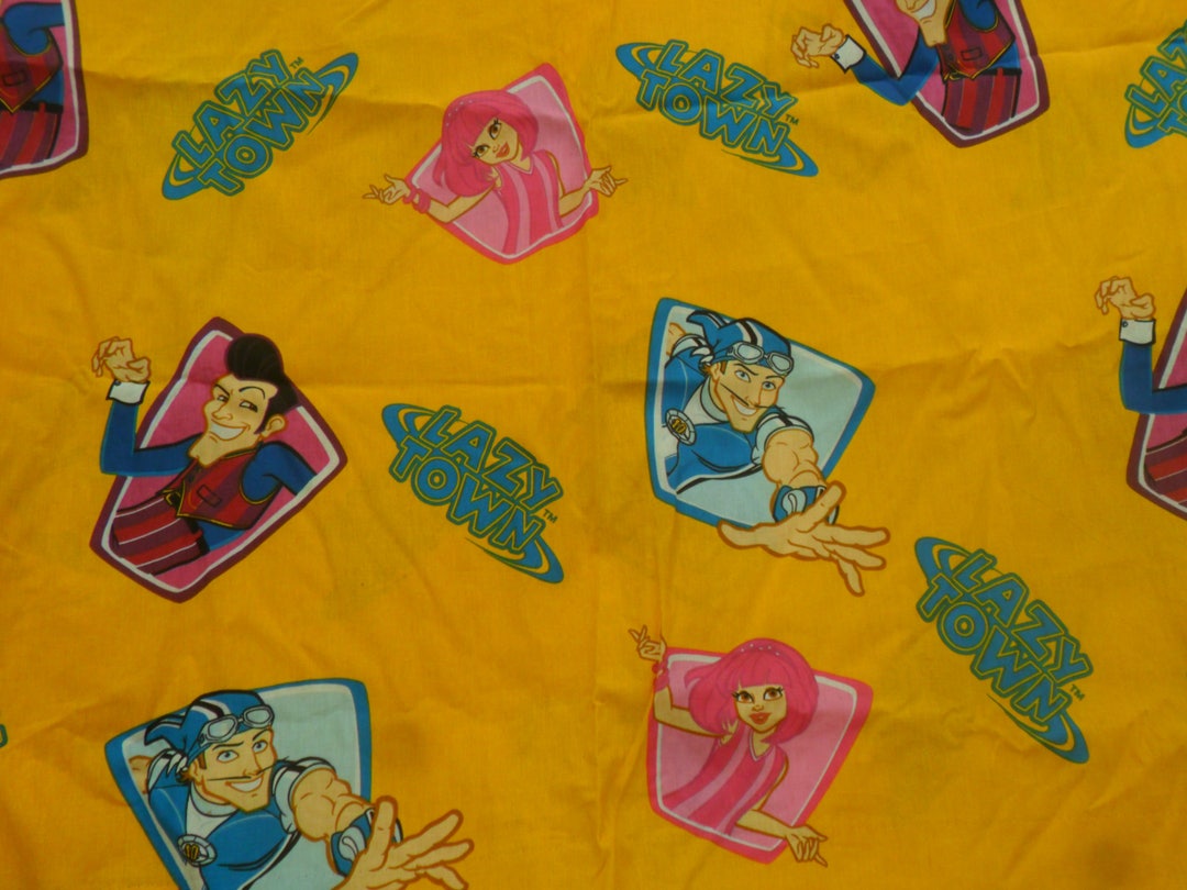 BRAND NEW Rare Lazy Town Original Cotton Mix Fabric - Etsy