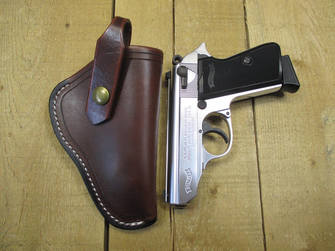 Walther PPK & PPK/S .22 Lr, .32 .380, 9mm, Leather Holster. Right Hand ...