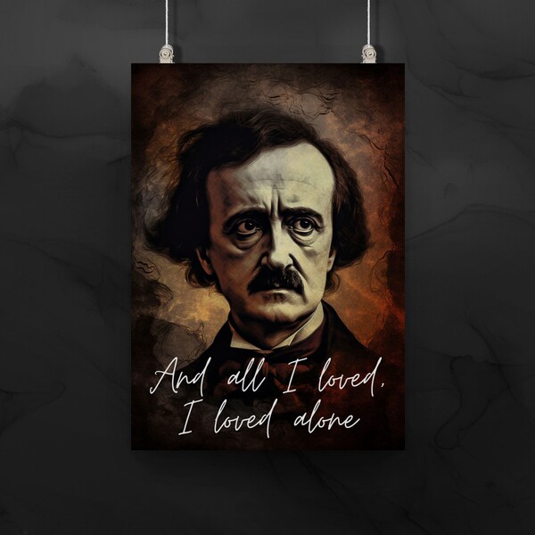 Edgar Allan Poe Alone Quotes - Etsy