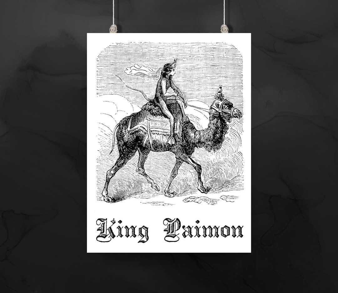 King Paimon Art Print, Demonology Wall Art, 18x24 Matte Vertical Poster ...