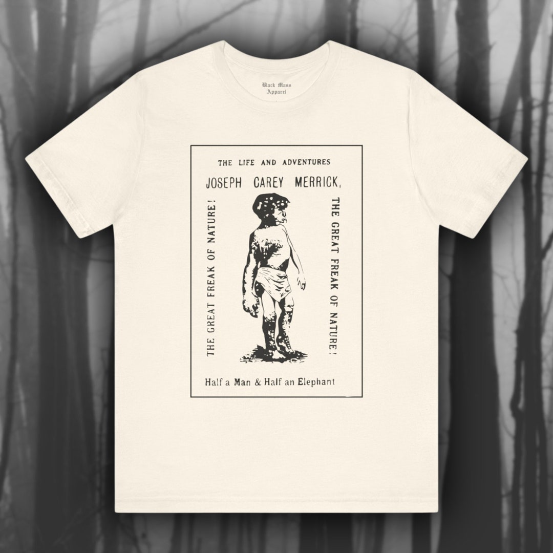 The Elephant Man, Joseph Merrick Shirt, Freakshow T-shirt, Victorian ...