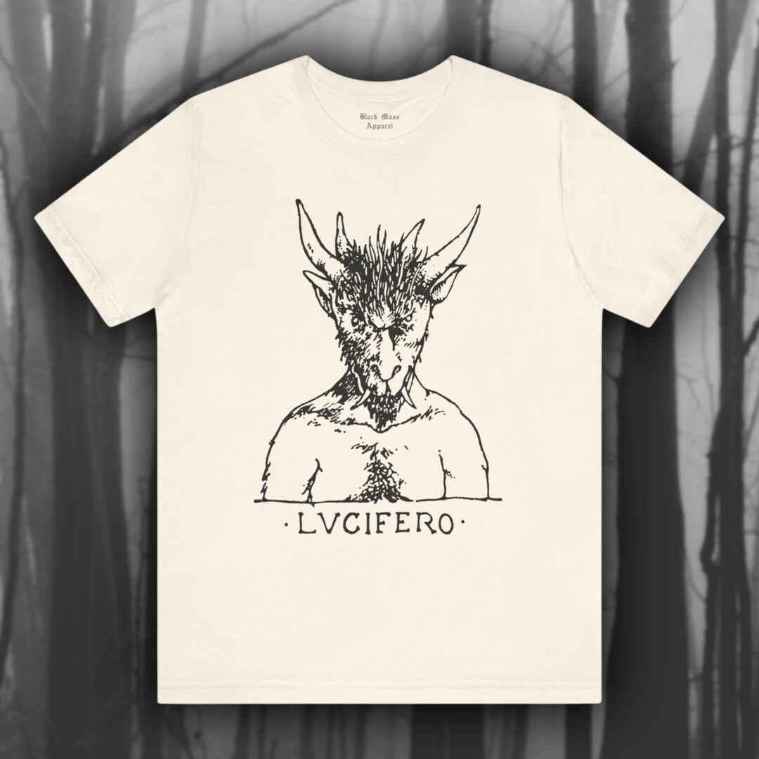 LVCIFERO, Lucifer Shirt, Satan T-shirt, Demonology, Demonic, Satanic ...