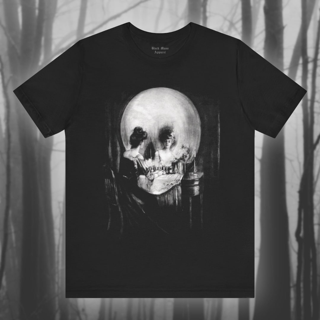 All is Vanity, C. Allan Gilbert Art, Memento Mori T-shirt, Creepy Shirt ...