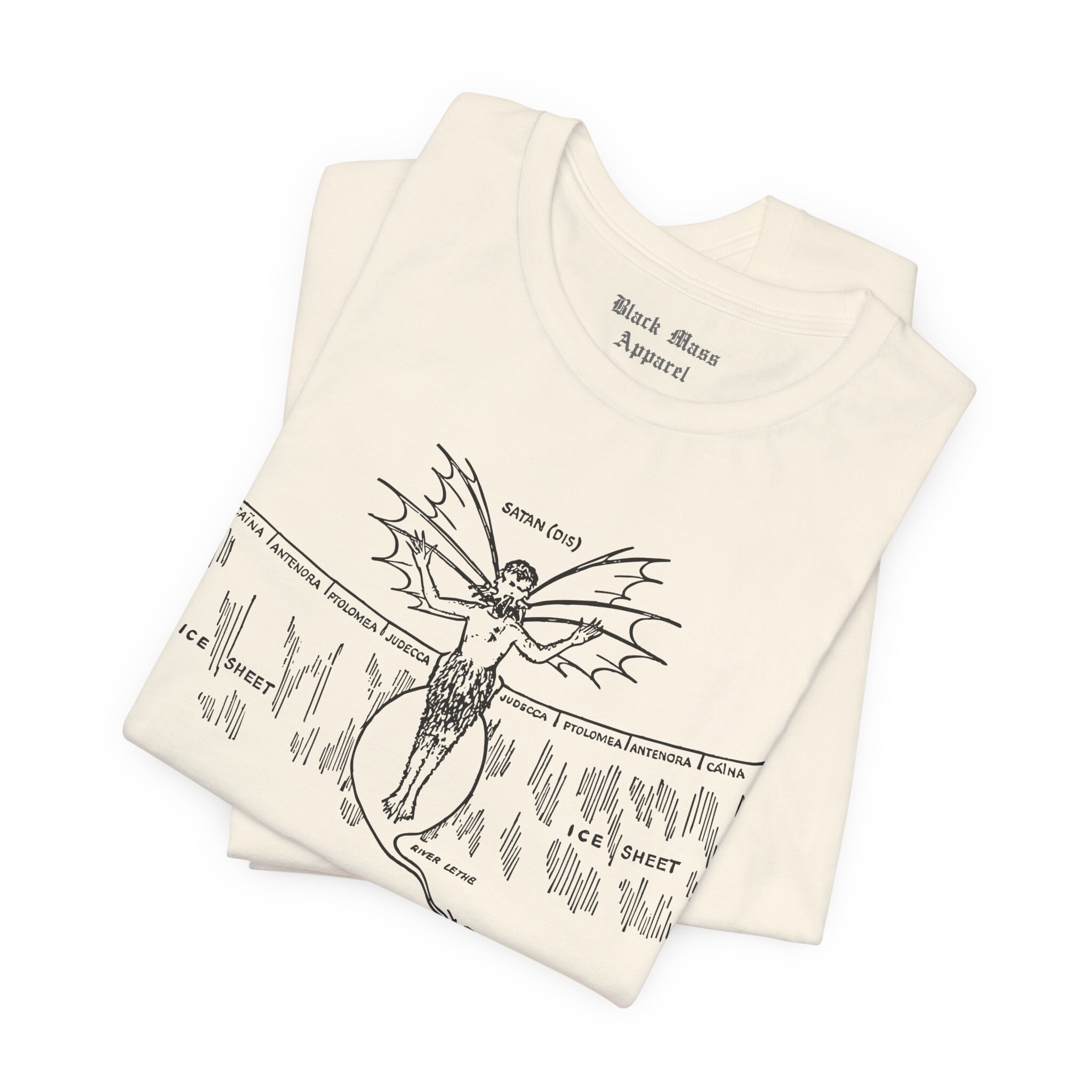 Satan dis, Dante's Inferno Shirt, the Divine Comedy T-shirt, Circles of ...