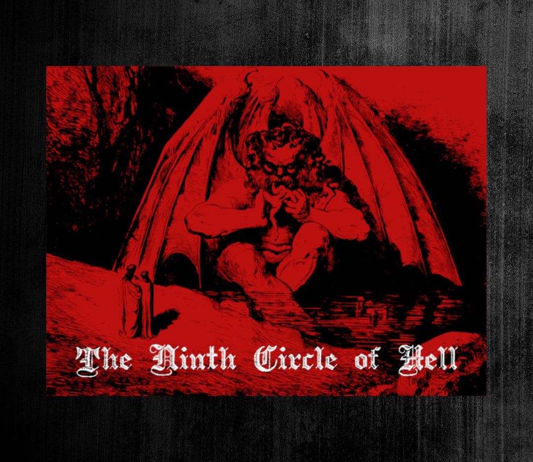 Dante's Inferno Poster, Gustave Dore Art Print, Vintage Lucifer 24 X 18 ...