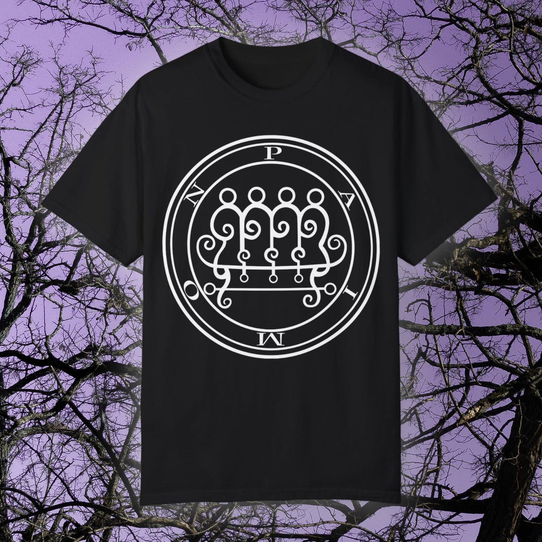 King Paimon Sigil, COMFORT COLORS, Gothic Shirt, Demon Seal T-shirt ...