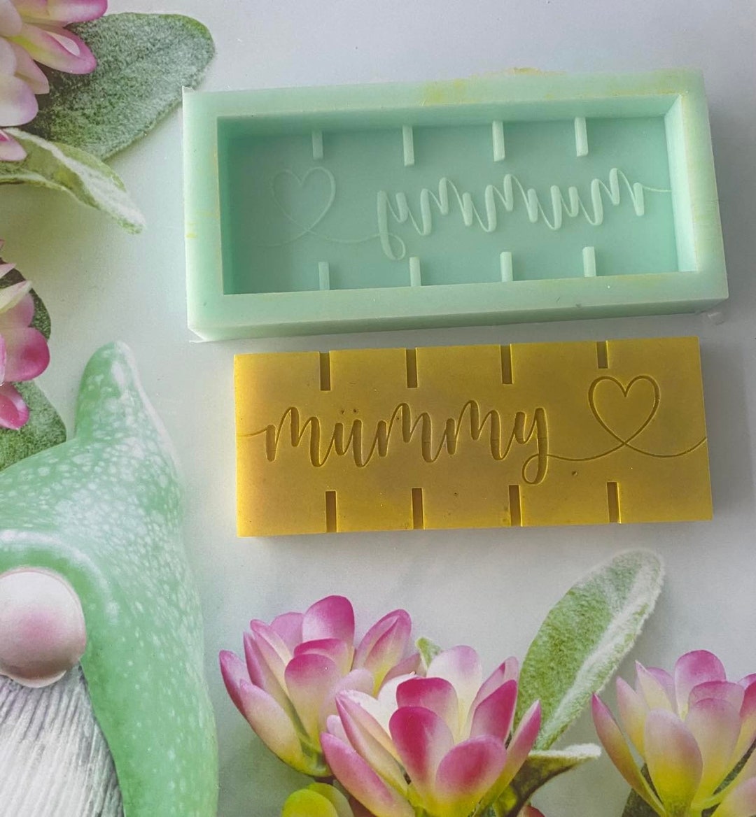 Mummy Wax Melt Bar Silicone Mould - Food Safe Option Available-family ...