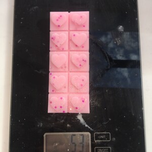 Heart Design 10 Section Wax Melt Bar Silicone Mould - Etsy UK