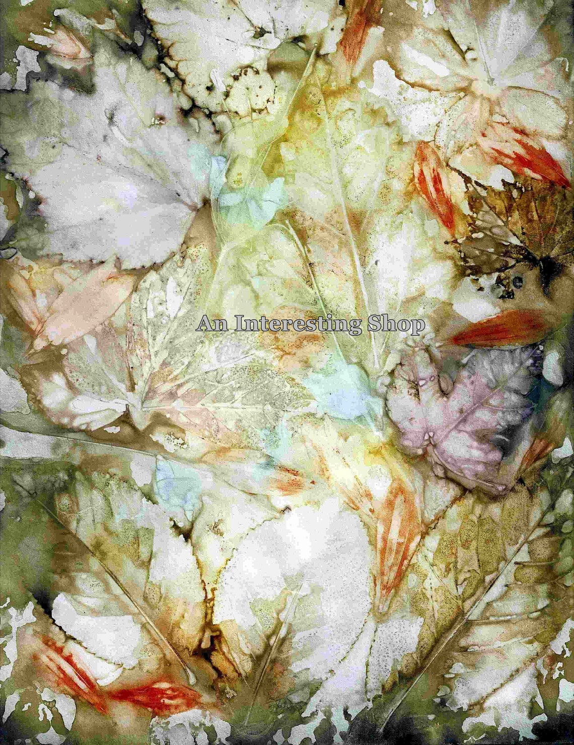 Ecoprint Background Digital Pages to Download for Journals, Collage ...