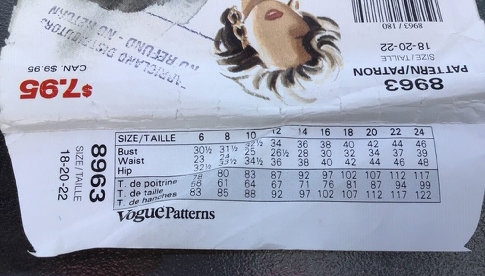 Vogue 8963 Ultra EZ Vintage Pattern Misses Suit Top and - Etsy