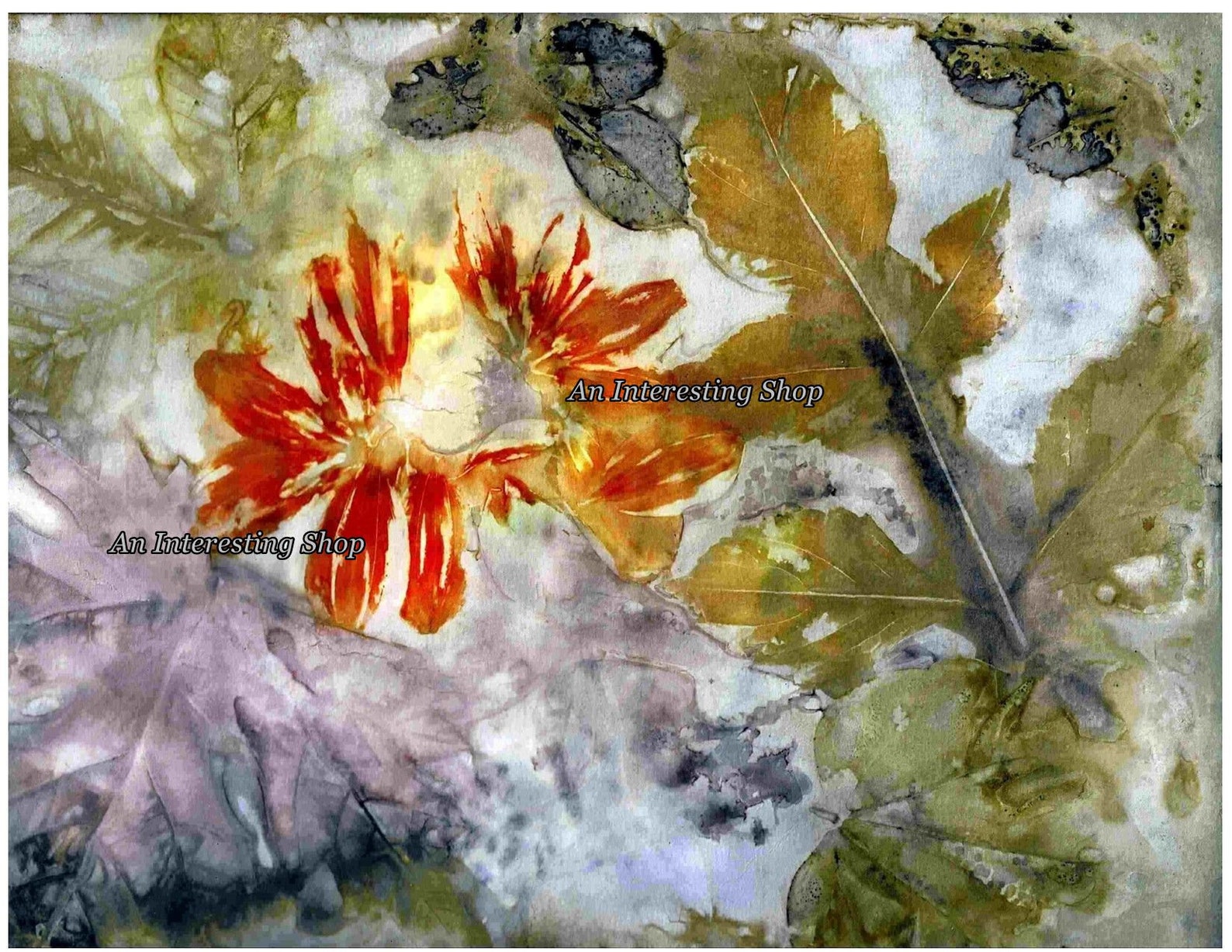 Ecoprint Background Digital Pages to Download for Journals, Collage ...