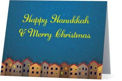 Interfaith Hanukkah/christmas Holiday Card - Etsy