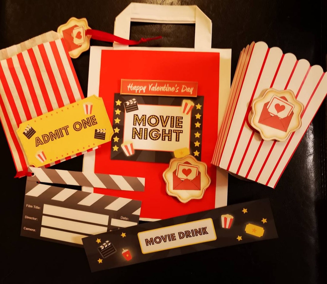 Valentine's Day Movie Night Kit - Etsy