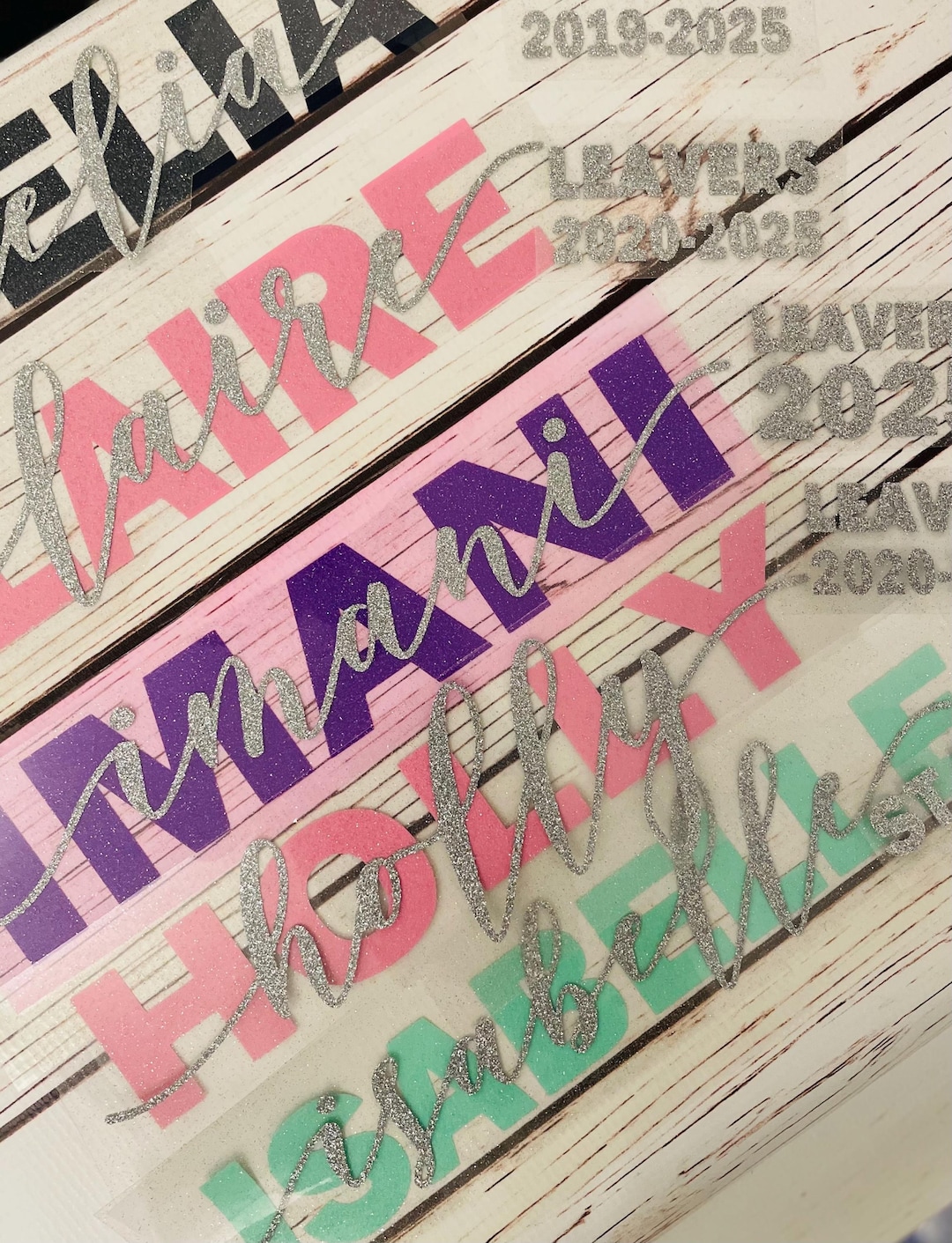 DIY Custom Leavers Shirt Iron on With Glitter, School Leavers Shirt ...