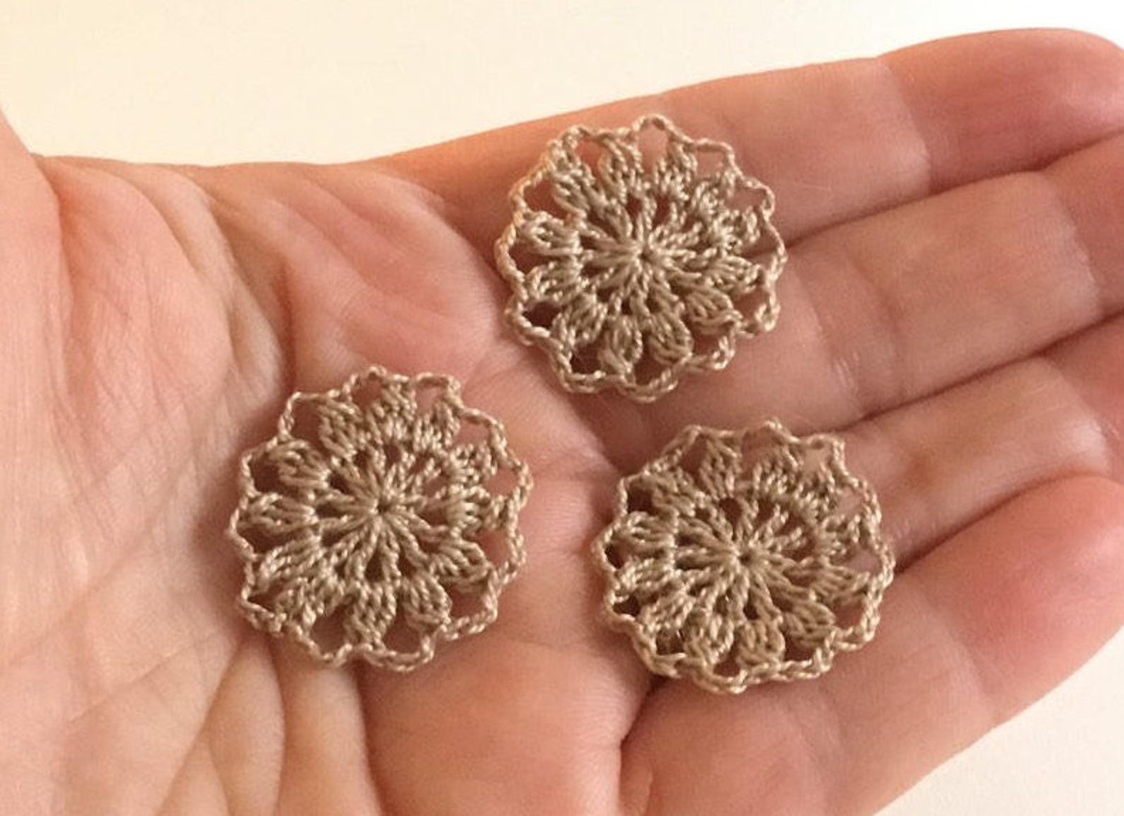 Miniature Doilies Set of 3 Several Colors 1/12 One Inch - Etsy