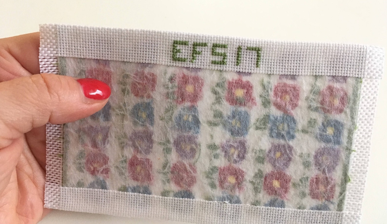 Miniature Hand Embroidered Rug/carpet Modern Floral | Etsy