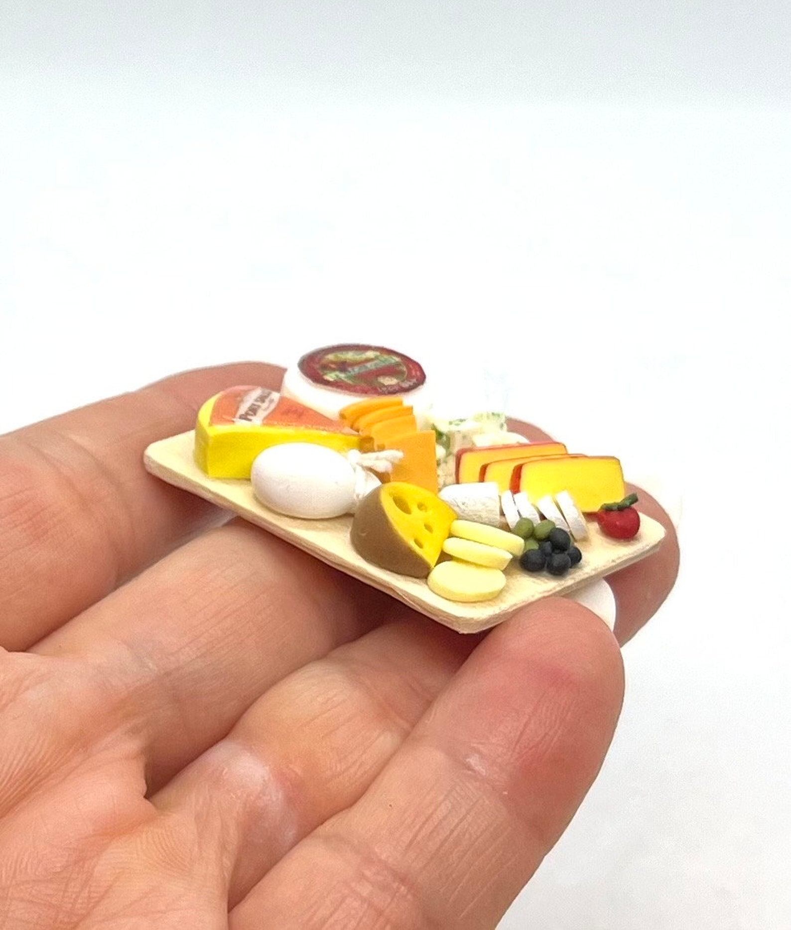 Luxury Miniature Cheese Board, Handmade, 1/12 Scale, Several Variations ...