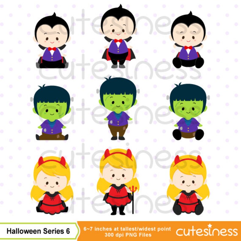 Halloween Baby Clipart Halloweeb Baby Clip Art HALLOWEEN - Etsy