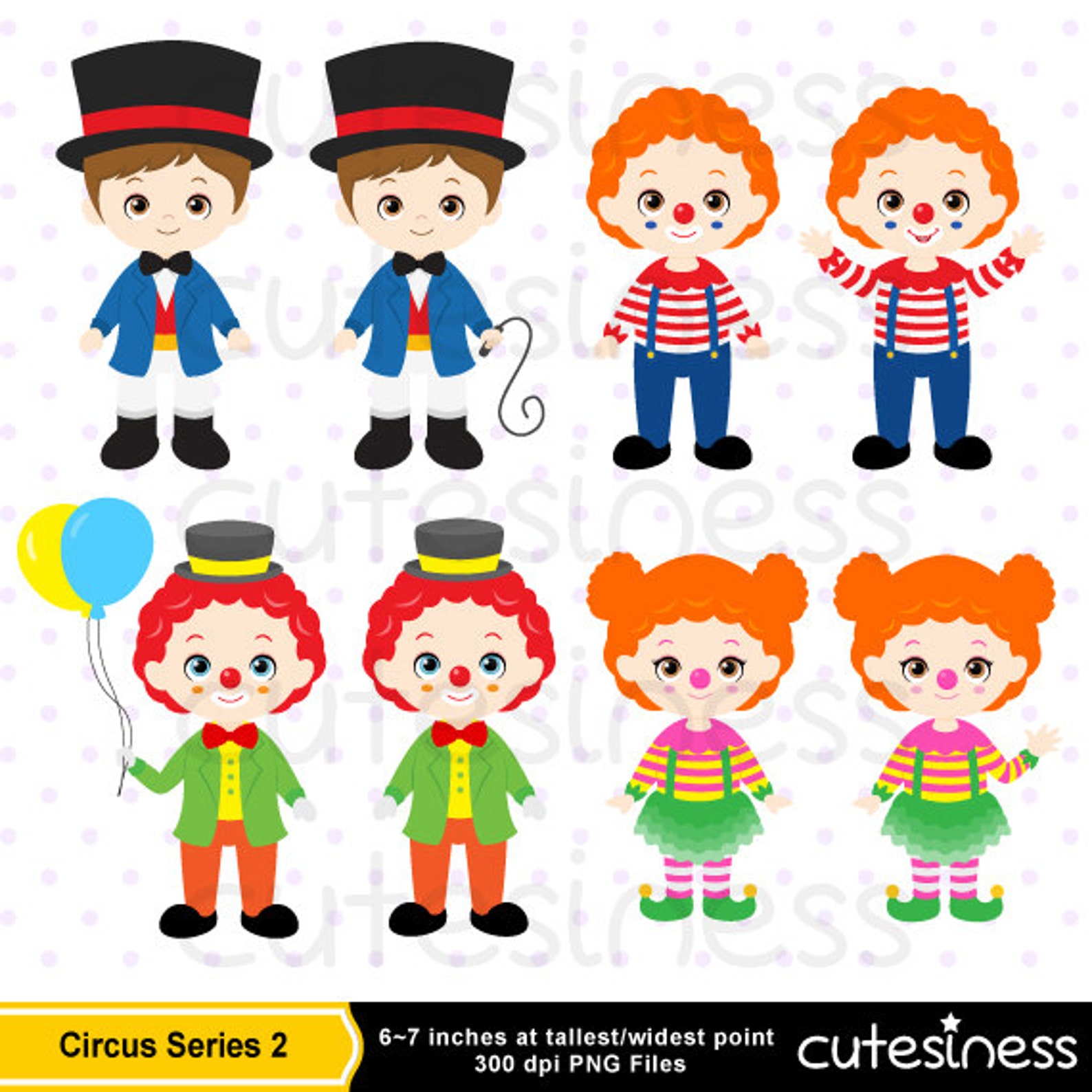 Circus Digital Clipart Circus Clipart Carnival Clipart | Etsy