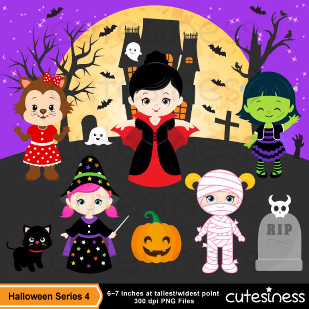 Halloween Clipart,halloween Digital Papers,witch Clipart,jack O Lantern ...