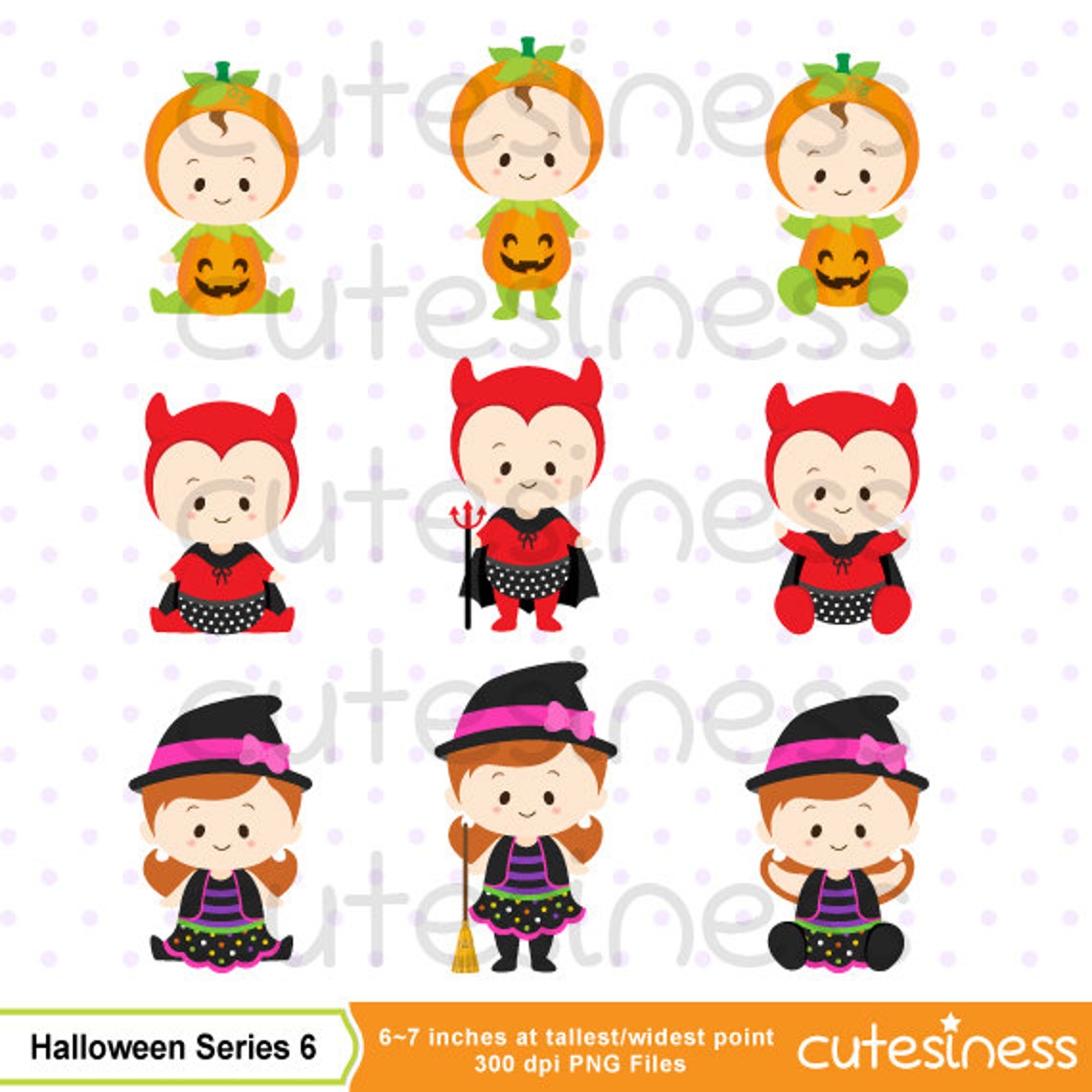 Halloween Baby Clipart, Halloweeb Baby Clip Art, HALLOWEEN Digital ...