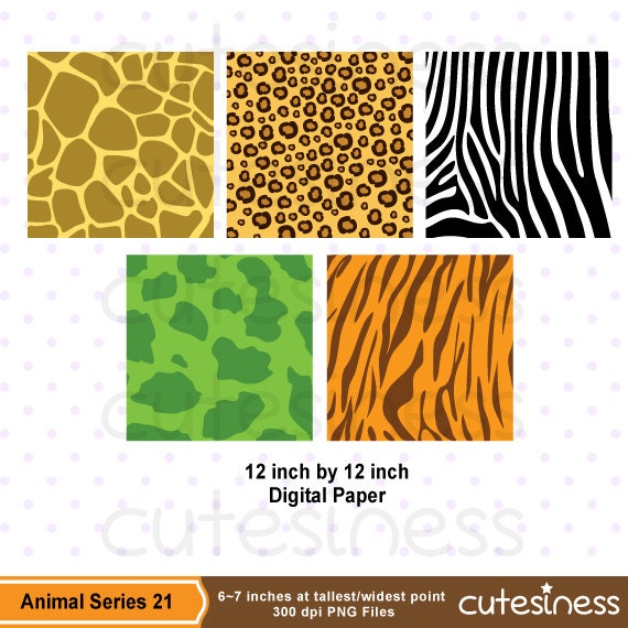 Jungle Clip Art, Jungle Digital Papers,jungle Clipart,jungle Animals ...