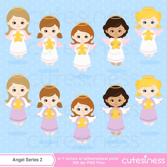 Angel Clipart Baptism Clipart Baptism Invitation Cute Angel - Etsy Canada