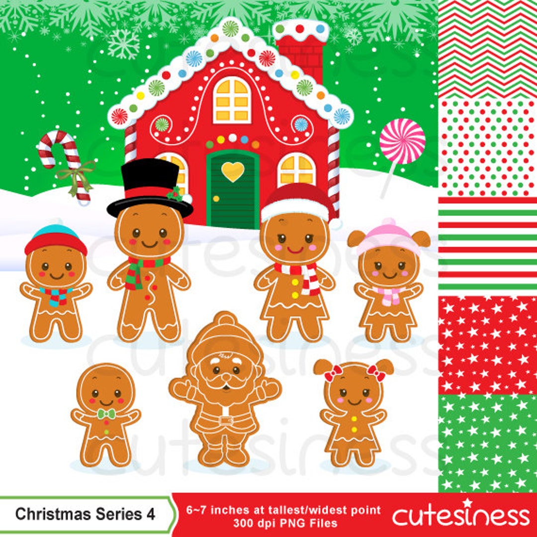 Gingerbread Clipart, Gingerbread Graphics, COMMERCIAL USE, Gingerbread ...