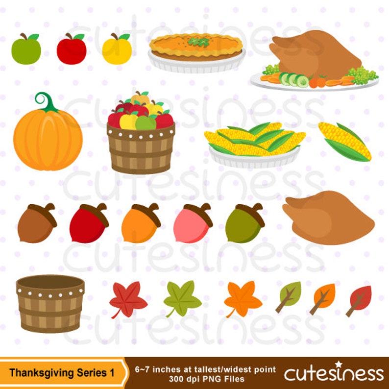 Thanksgiving Clipart Turkey Clip Art Turkey Clip Art Turkey | Etsy