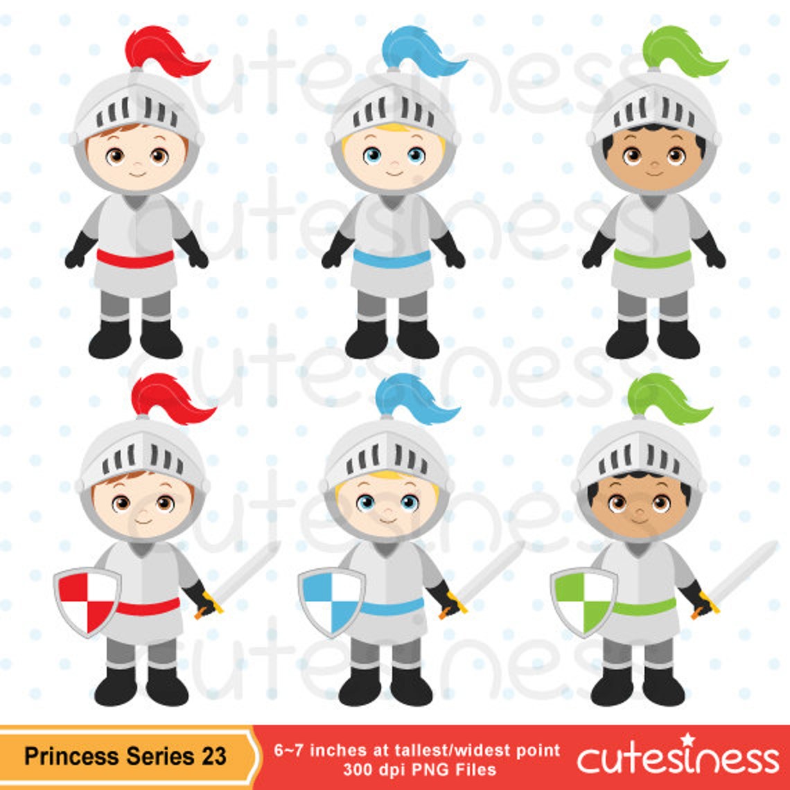 Princess Clipart, Princess Clip Art, Knight Clipart, Knight and Dragon ...