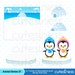 Penguin Digital Clip Art Set Instant Download - Etsy