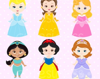 Princess Clip Art | Etsy