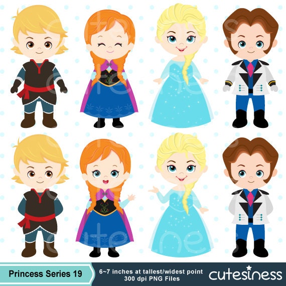 Instant Download Snow Princess Clipart Clipart Snow Princess - Etsy