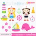 Sailor Clipart Sailor Girl Clipart Little Sailor Clipart - Etsy