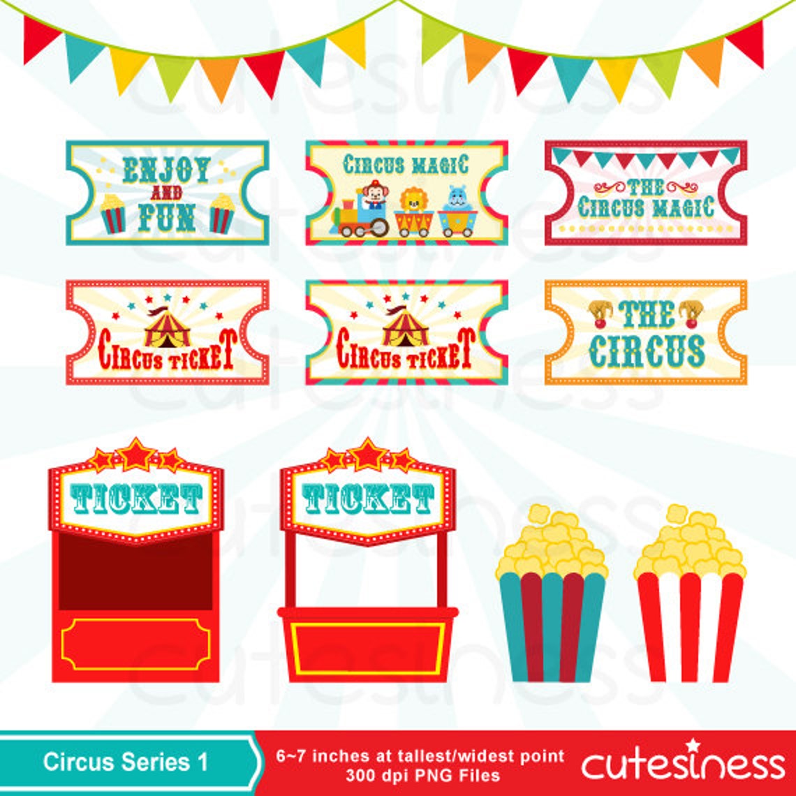 Vintage Carnival Circus Digital Clipart / Animal Circus Clip - Etsy