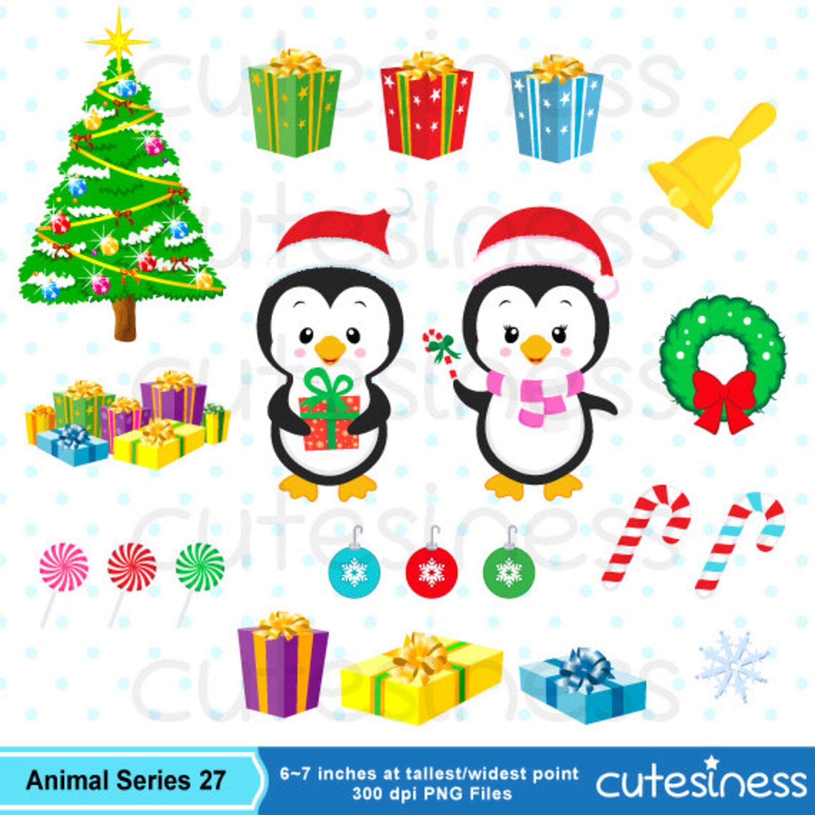 Penguin Digital Clip Art Set- Instant Download - Etsy