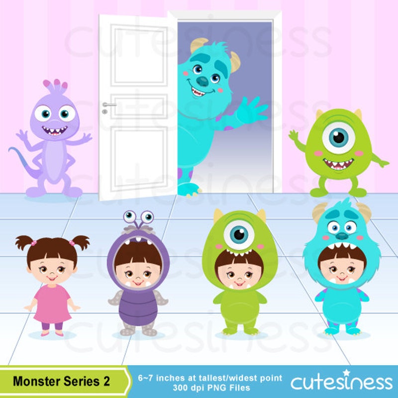 Monster Clip Art - Etsy