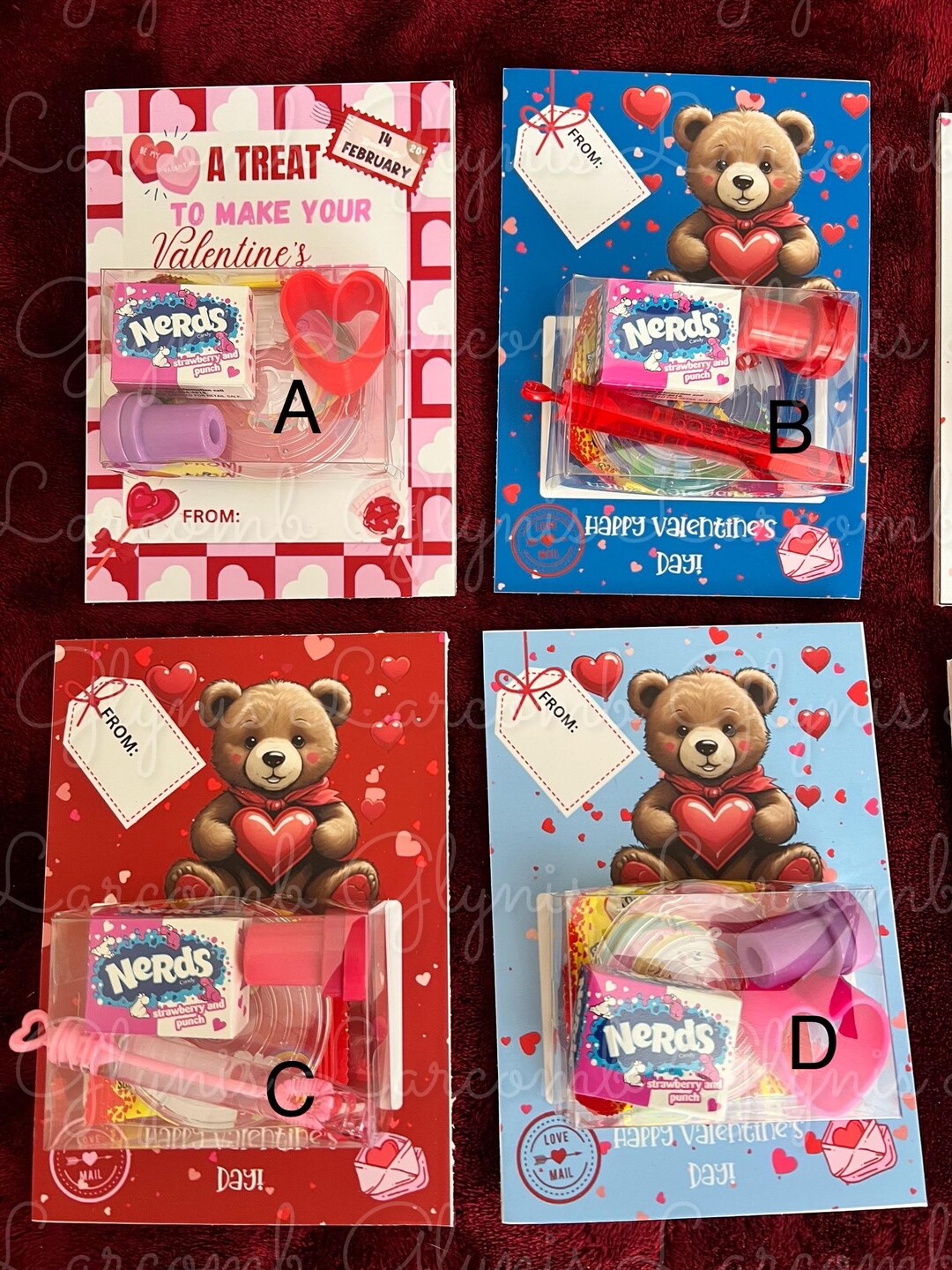 Valentine’s Day Treat Cards - 5”x7” - Etsy