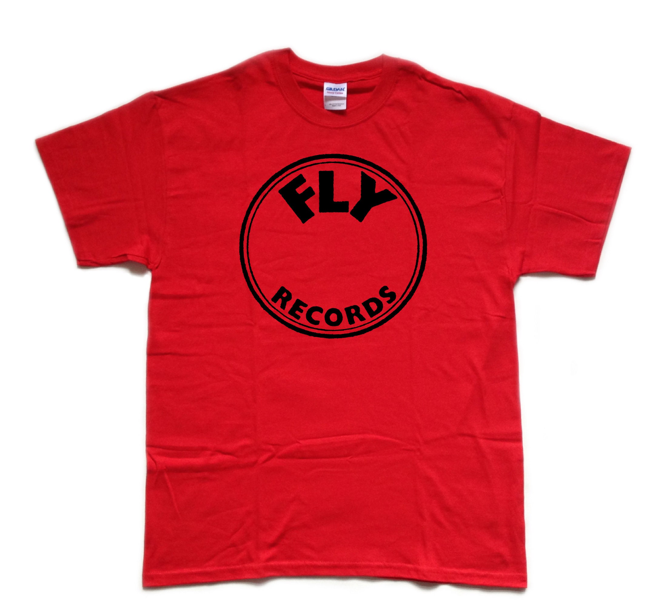 FLY RECORDS screenprinted Record Label T Shirt | Etsy