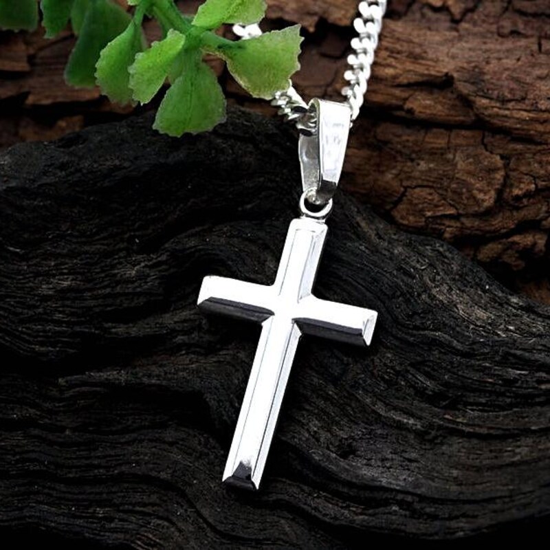 Silver Cross - Etsy