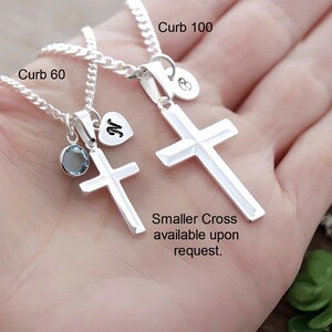 Engraved Cross Necklace Personalized Cross Hypoallergenic Customized ...
