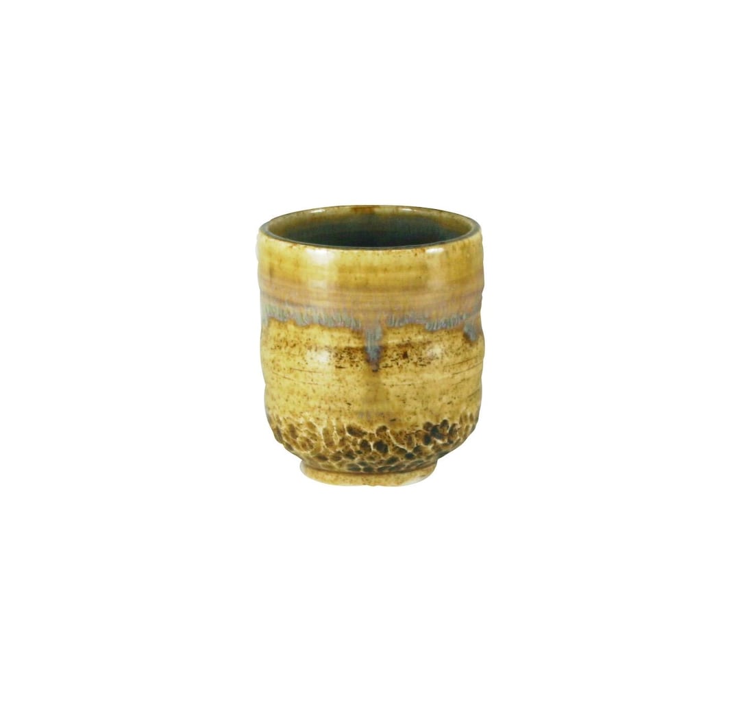 10 Ounce Oz Wine Glass Tumbler Cup Handleless, Unique Yunomi Mug, Blue ...