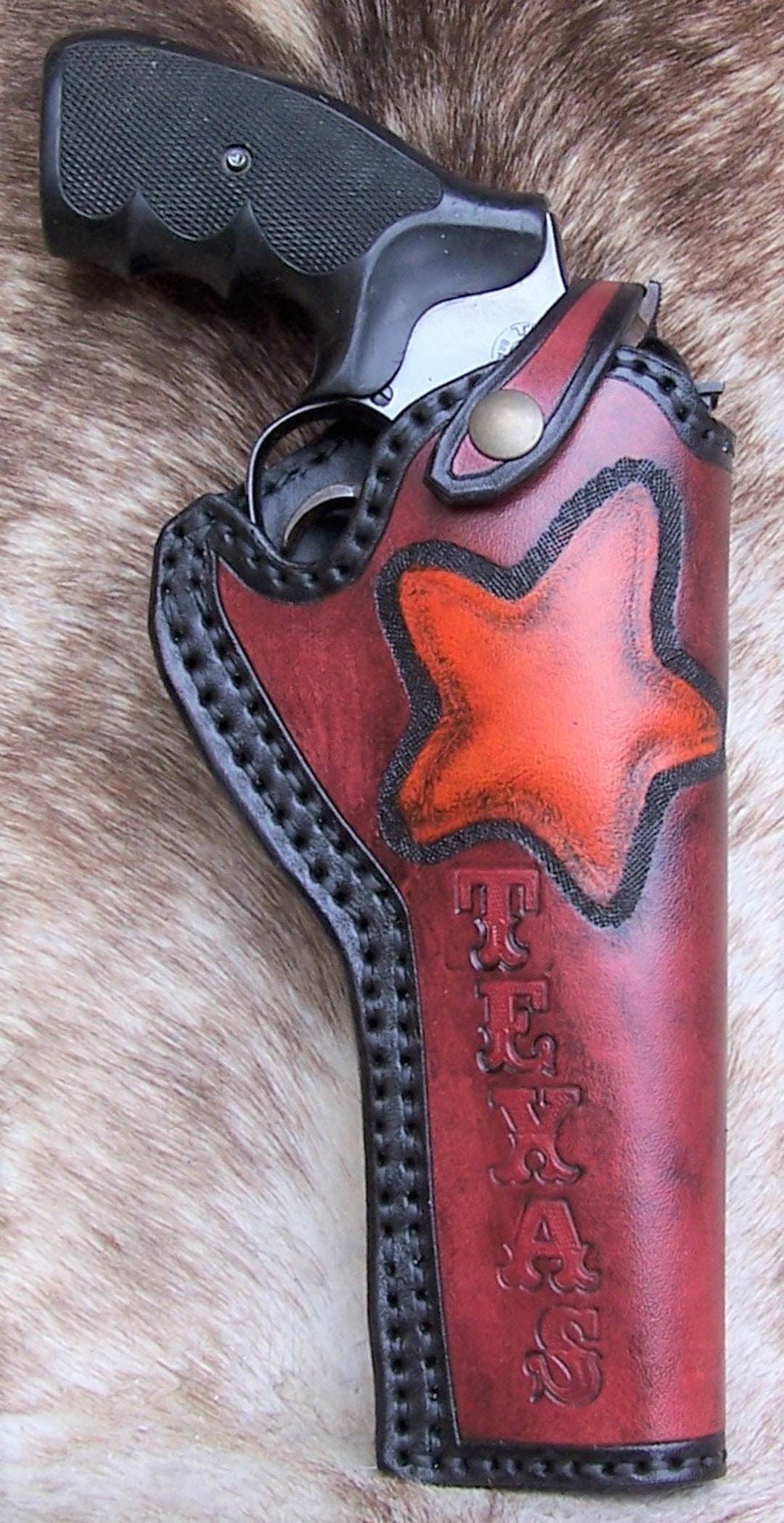 357-revolver Holster Texas Star Branded READY - Etsy