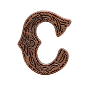 Alphabet Letter C Concho Antique Copper 3/4" Tall 1339-033 - Etsy
