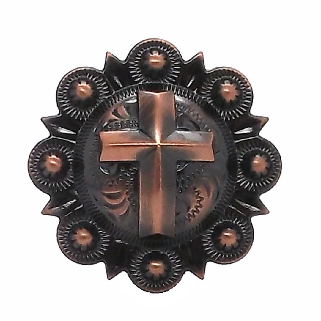 Cross Berry Concho Copper All Metal 1" 1736-10 - Etsy