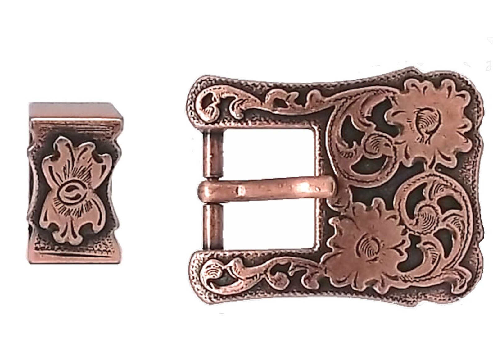 Buckle and Keeper Copper Plated for 3/4" Belts 3425-10 - Etsy