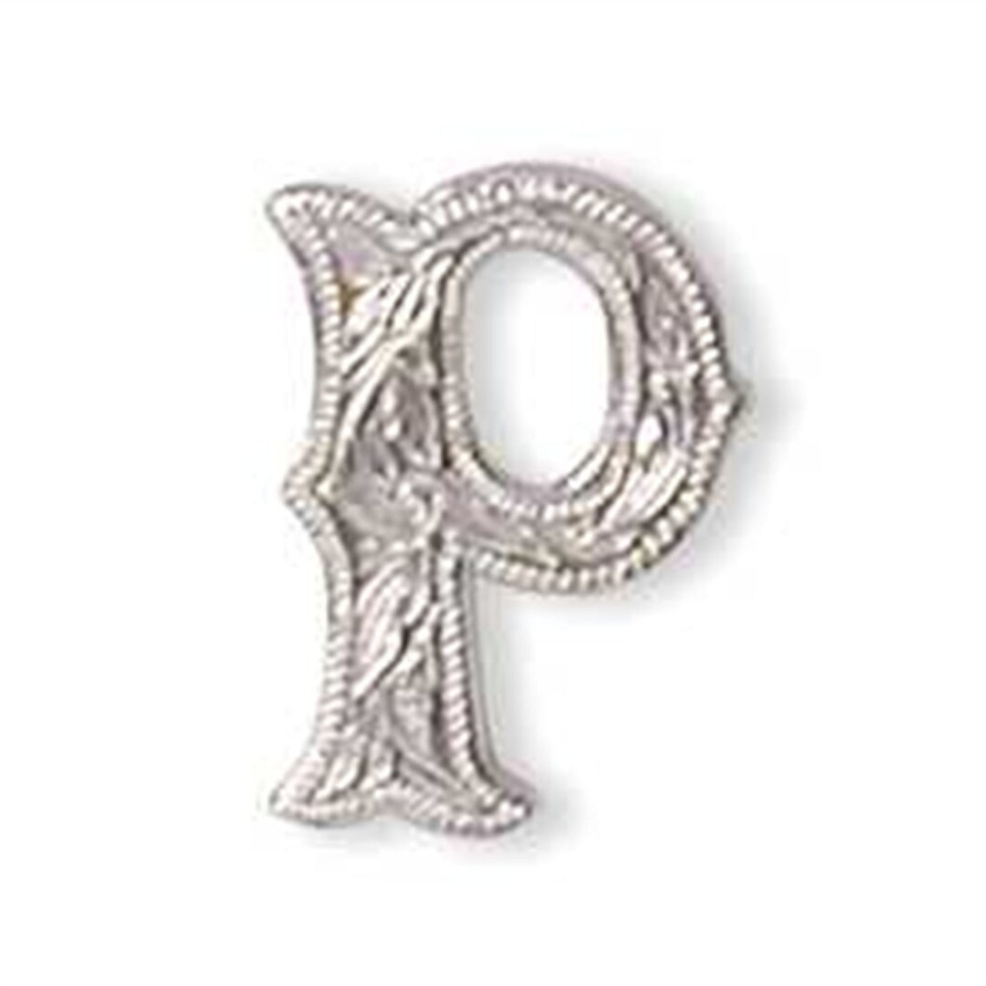 Alphabet Letter P Shiny Silver Screw Back Concho 3/4" 1339-16 - Etsy
